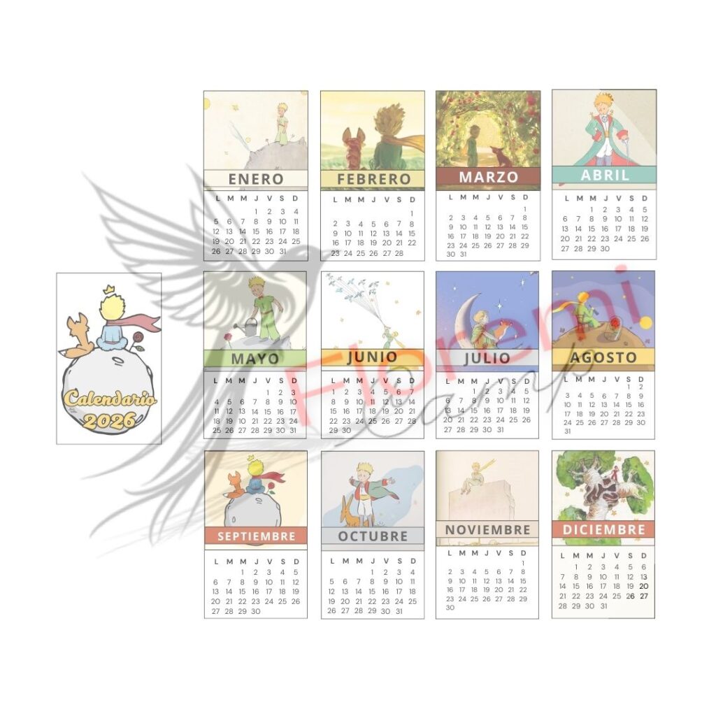 Mini calendario El Principito - Floremicamp
